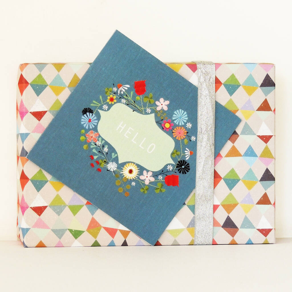 Floral Hello Card By Kali Stileman Publishing | notonthehighstreet.com