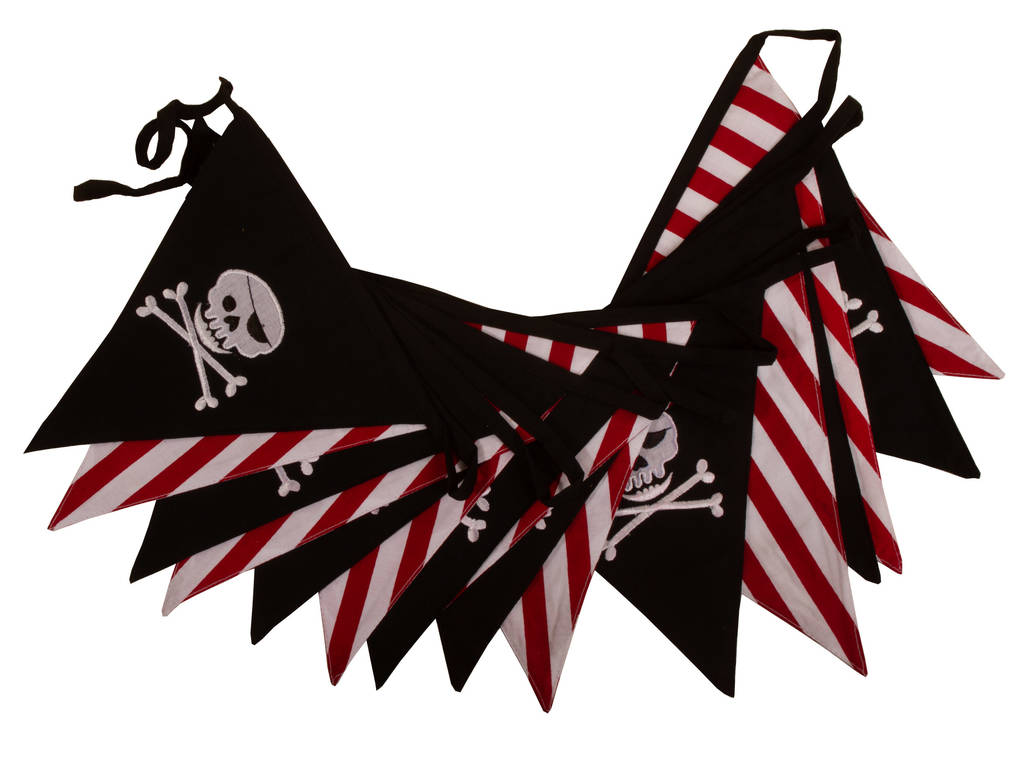 pirate jolly roger bunting by the cotton bunting company ...