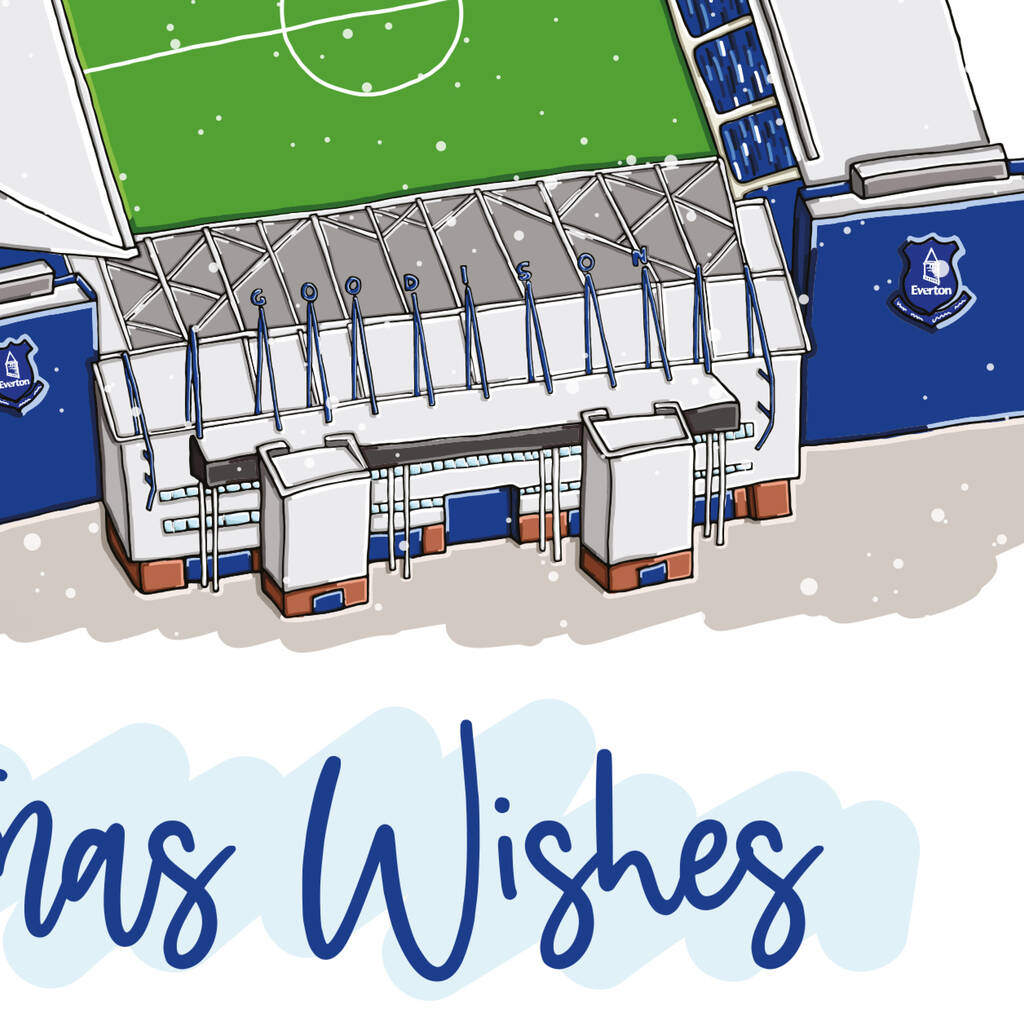 Everton Fc Christmas Card By Moo and Snip | notonthehighstreet.com