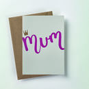 'mum' script letterpress mother's day card by over the c ...