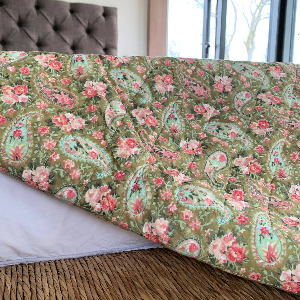 Light Summer Cotton Quilt Two Designs By The Danes | notonthehighstreet.com