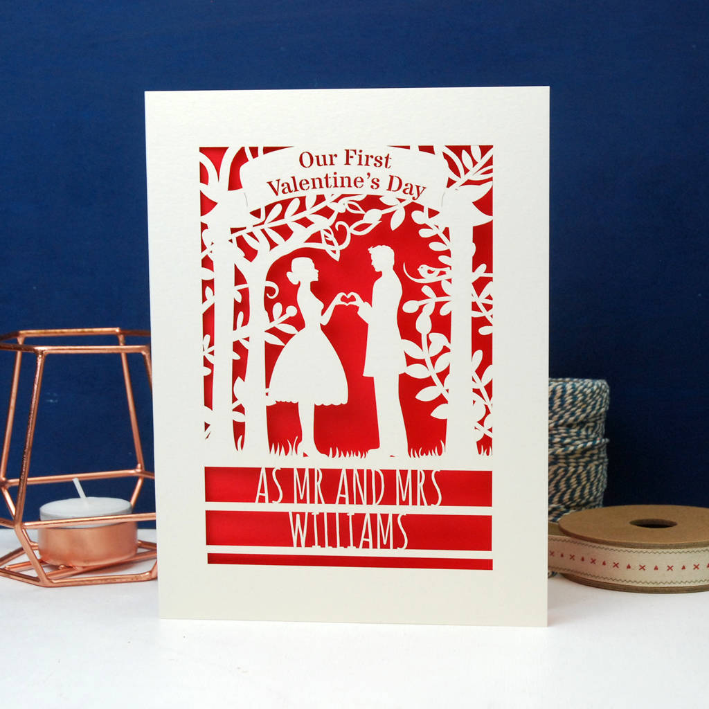 Personalised Couple First Valentine's Card By Pogofandango ...