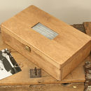 personalised wooden memory box by warner's end | notonthehighstreet.com