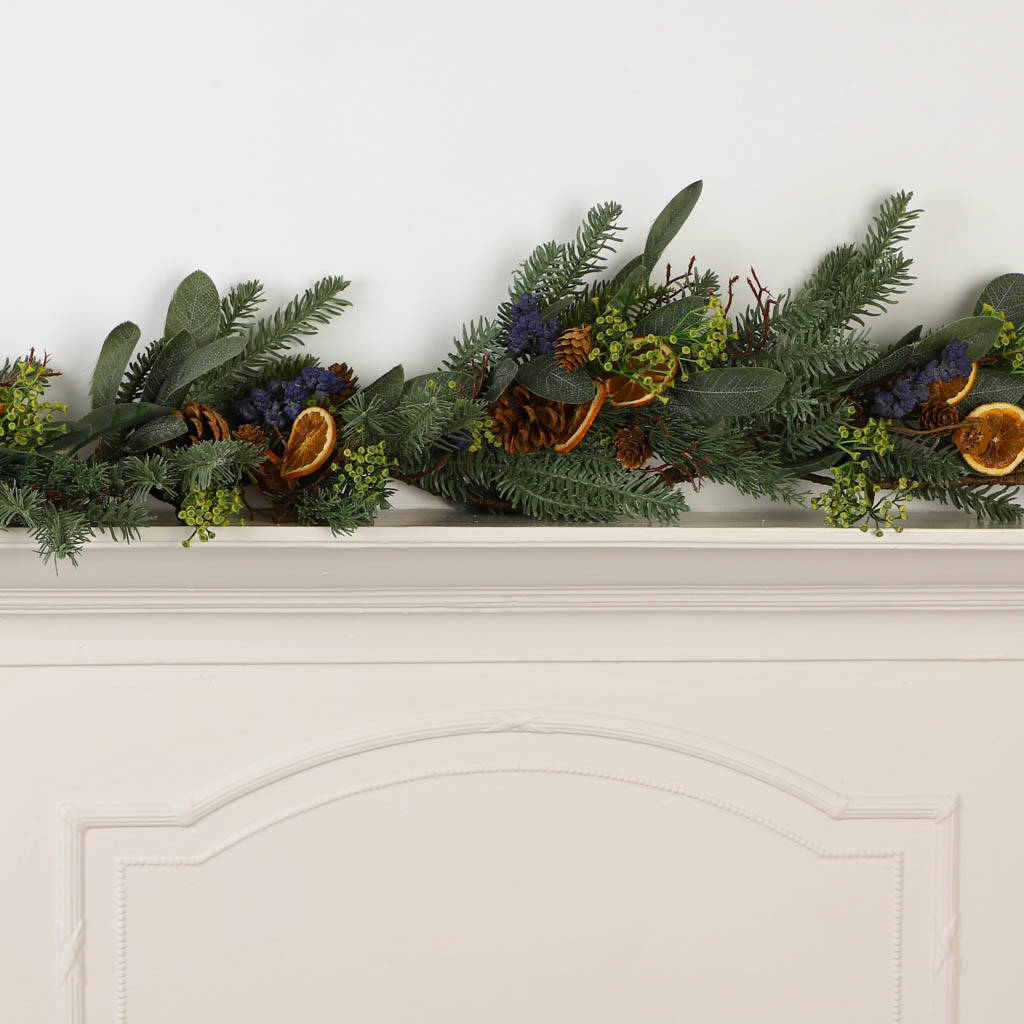 Citrus Berry Christmas Garland By Dibor | notonthehighstreet.com