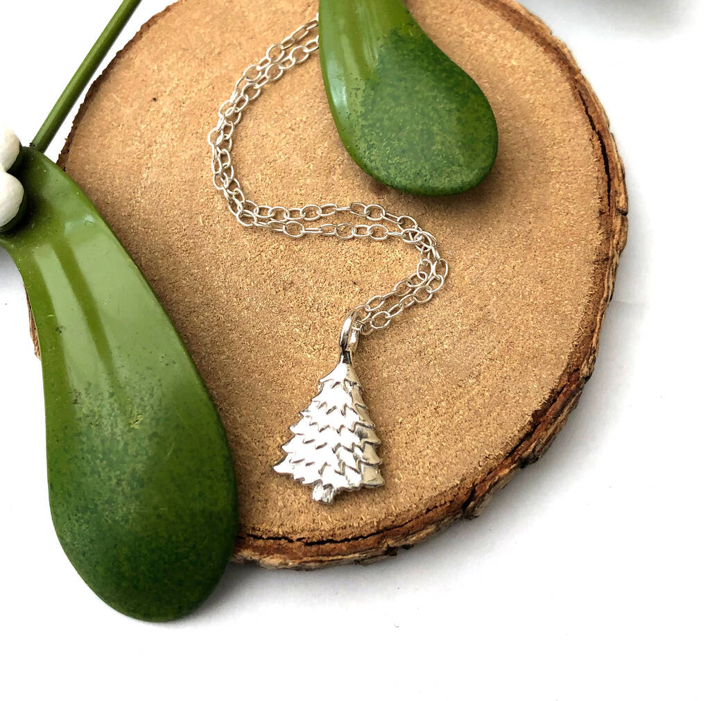 Christmas Tree Necklace By a ring a day | notonthehighstreet.com