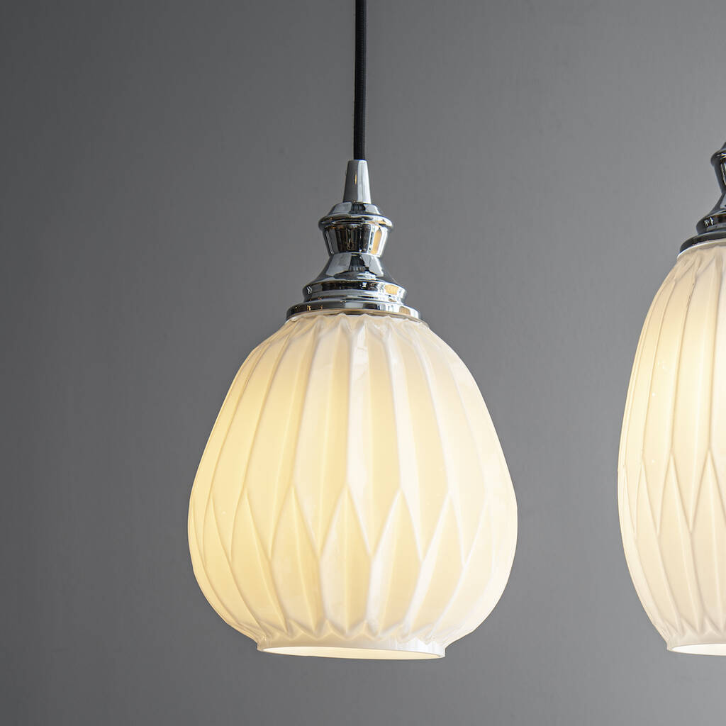 Opal White Pendant Light By Idyll Home | notonthehighstreet.com