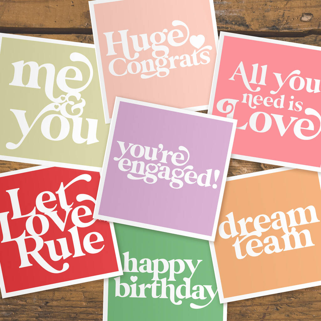 Personalised Couple's Playing Card Letterbox Gift Set By Hands & Hearts ...