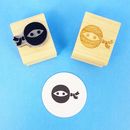 Mini Ninja Rubber Stamp By Skull And Cross Buns Rubber Stamps ...