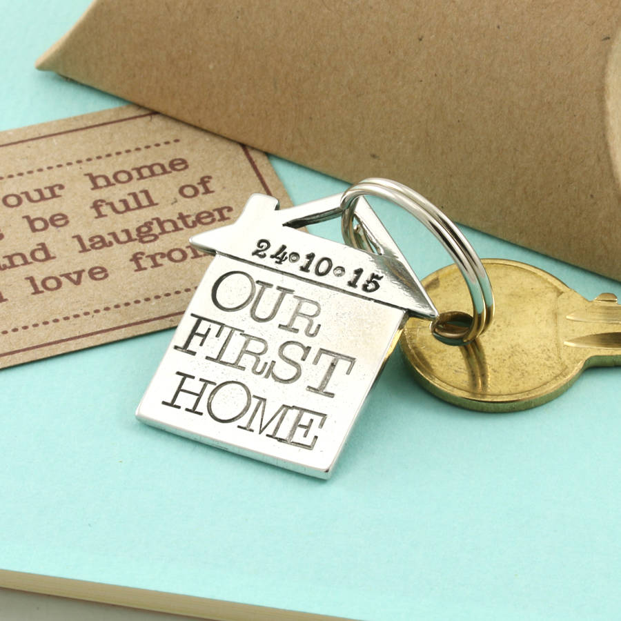 our first home gift housewarming personalised keyring by multiply ...
