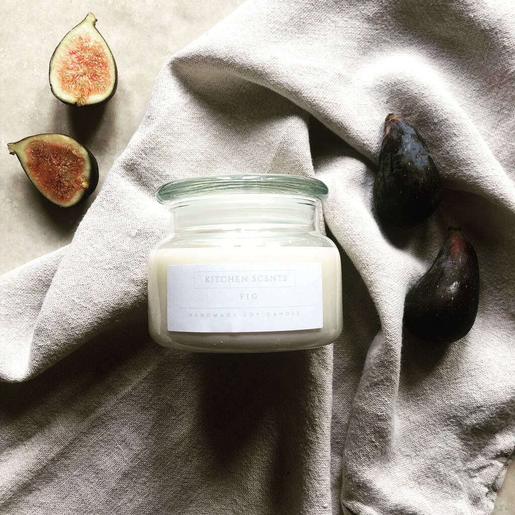 Fig Soy Candle By Kitchen Scents | notonthehighstreet.com