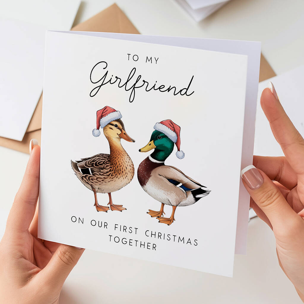 Girlfriend First Christmas Together Card By Uniqueful