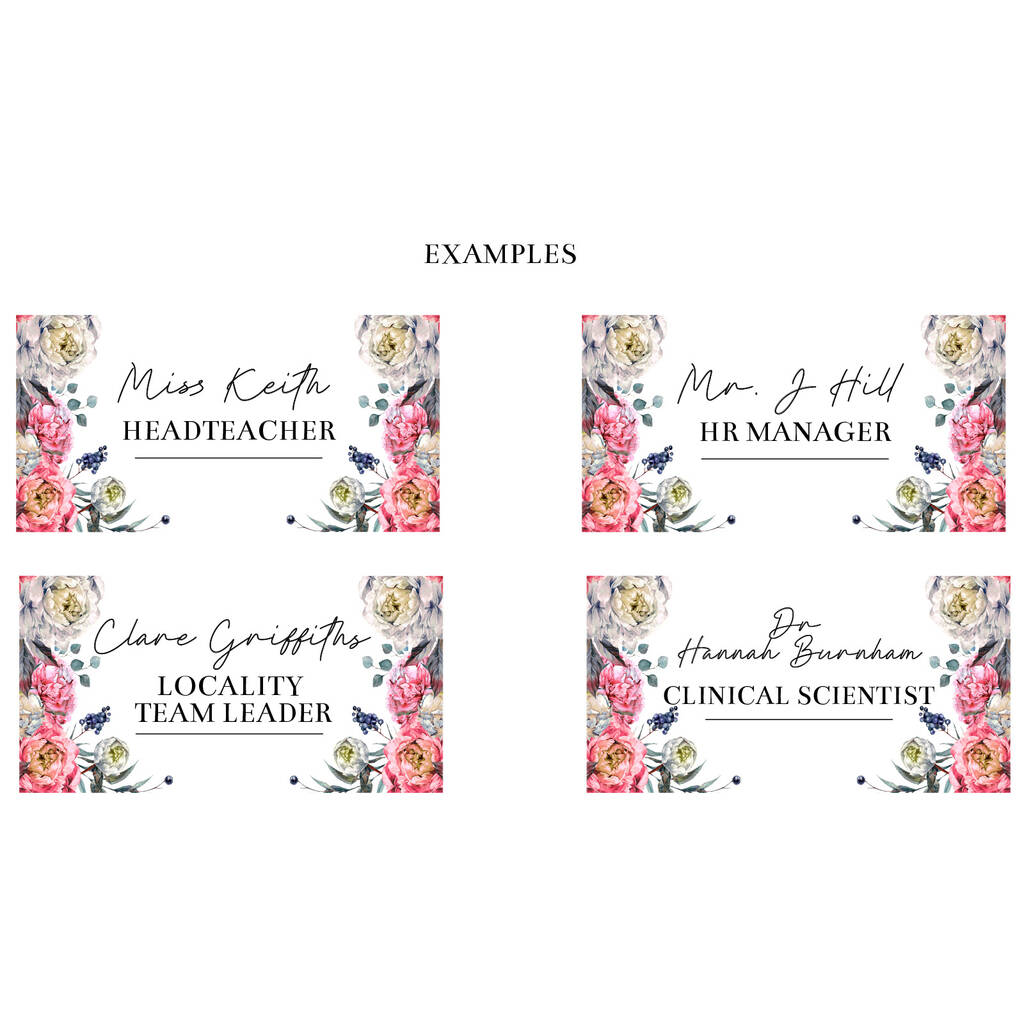 Office Name And Job Title Desk Plate Sign By The Gifting Knot ...