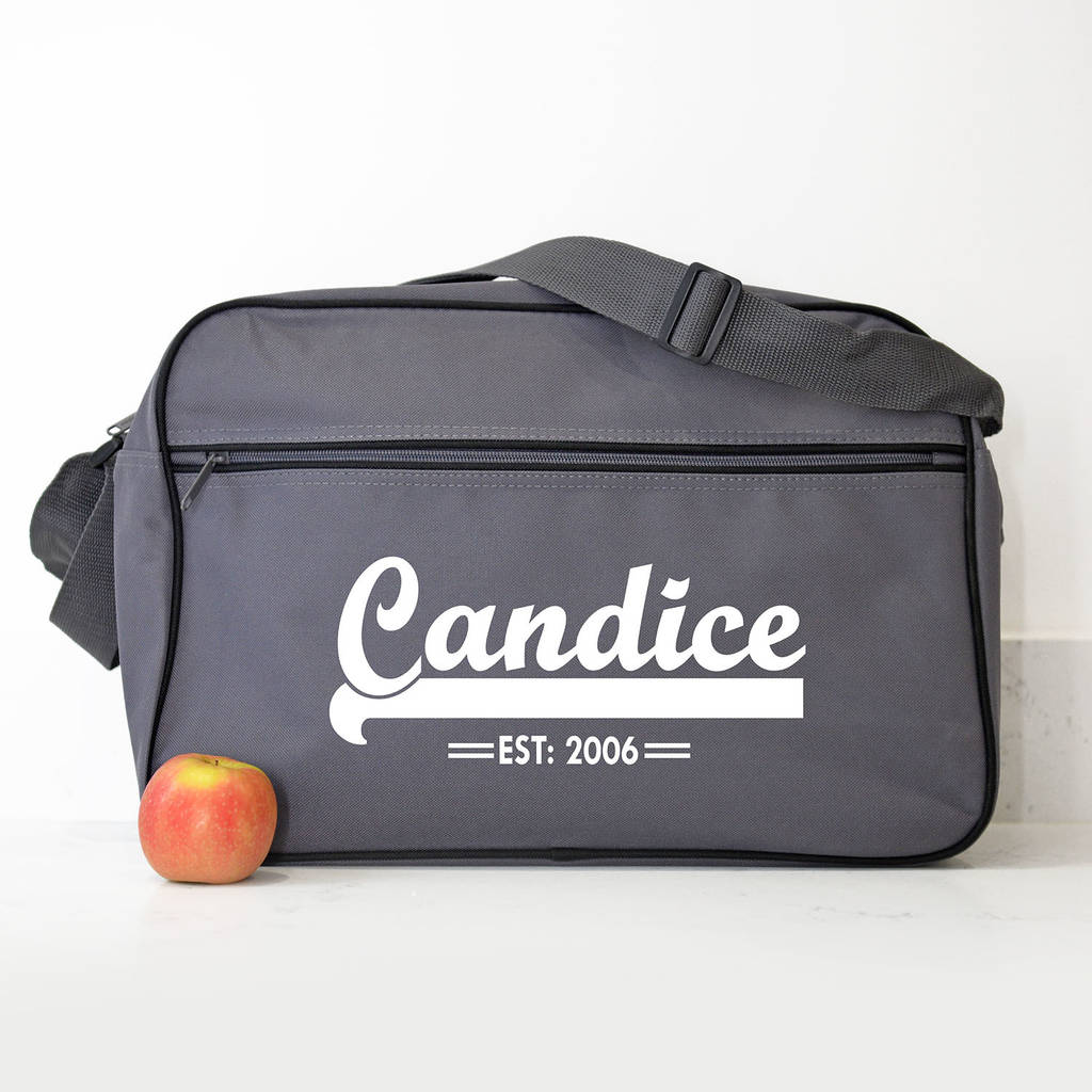 Personalised Retro Shoulder Bag With Name By A Type Of Design ...
