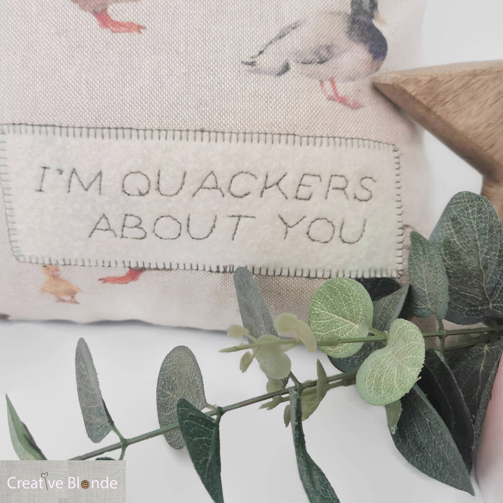 Personalised Custom Duck Cushion, Gifts For Her By CreativeBlonde Gifts ...