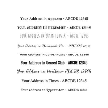 Address Stamp With Illustration By English Stamp Company ...