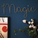 'magic' Wire Wall Sign By Greyfox Design | notonthehighstreet.com