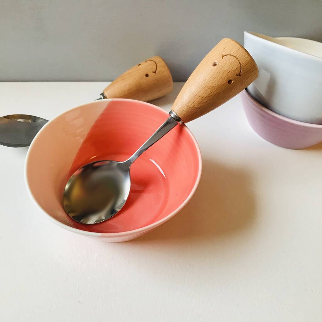 Personalised Children's Smiley Face Cutlery By Natural Gift Store ...