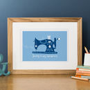 Personalised Sewing Machine Print By Jane Farnham | notonthehighstreet.com