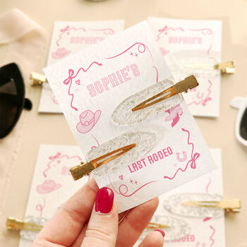 Last Rodeo Hen Do Hair Pearl Clips Hen Party Favour Party Bag Filler By ...