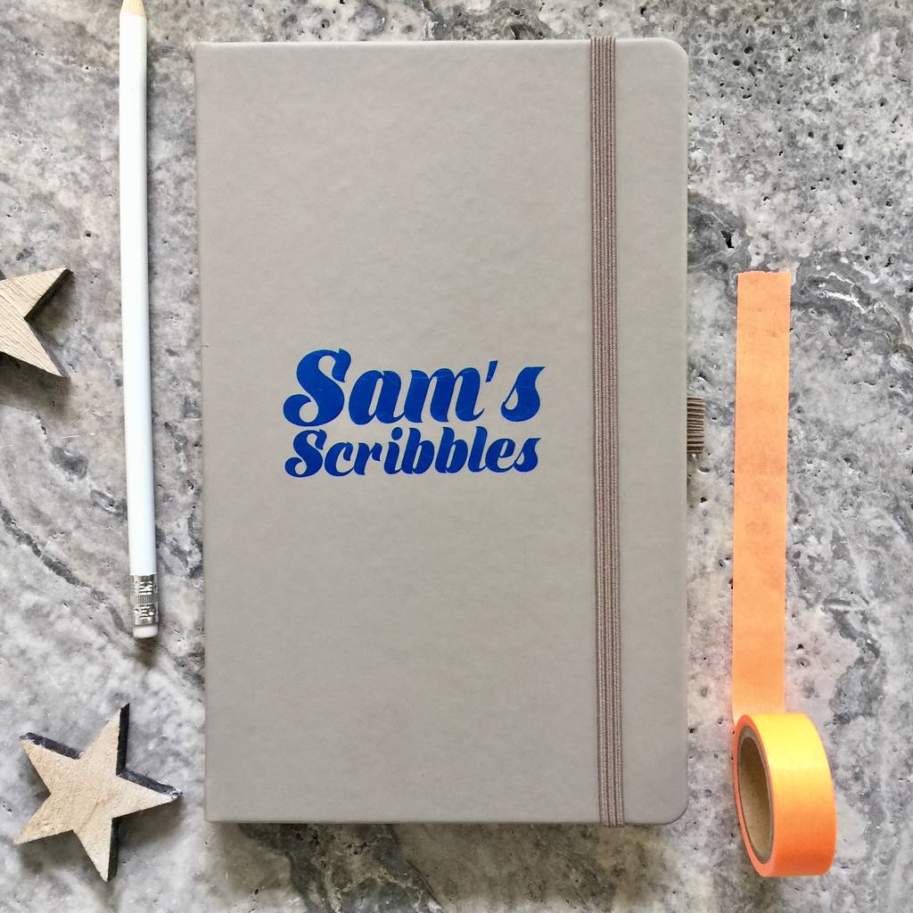 Personalised 'Scribbles' Notebook By Pickle Pie Gifts ...