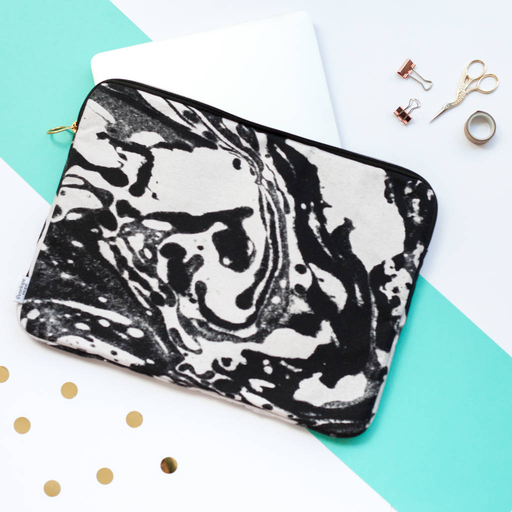 marble print laptop or tablet case by penelope hope ...