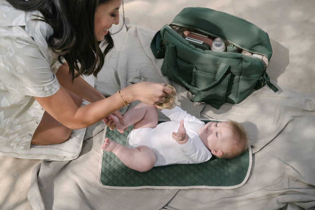 Multi Purpose Bag With Baby Changing Mat By Citron | notonthehighstreet.com