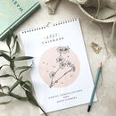 2021 Zodiac Constellation And Birth Flowers Calendar By Lara Vinck ...