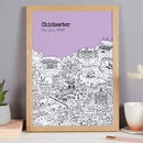 Personalised Chichester Print By Tessa Galloway Illustration ...