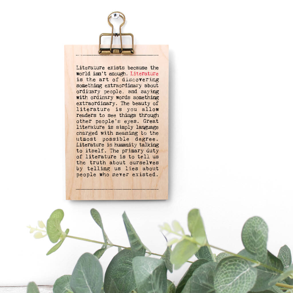 Literature Card For Book Lovers By Coulson Macleod | notonthehighstreet.com