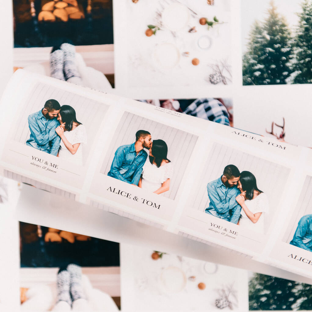 Personalised Christmas Photo Message Wrapping Paper By Abigail Warner ...