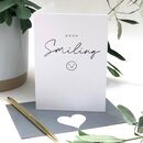 Keep Smiling Card By The Hummingbird Card Company | notonthehighstreet.com