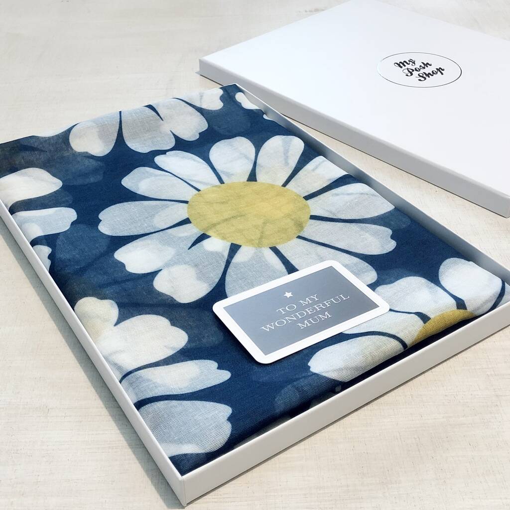 Giant Daisy Print Scarf By My Posh Shop | notonthehighstreet.com
