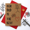 My Dad Is The Best Card By Adam Regester Design | notonthehighstreet.com