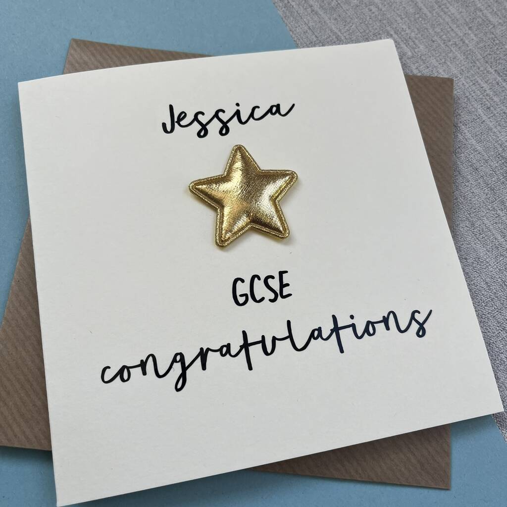 Gcse Personalised Congratulations Card By Alphabet Bespoke Creations