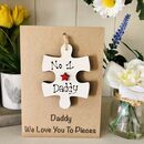 Personalised Jigsaw Father's Day Dad Grandad Card By Craft Heaven ...