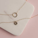 gold or silver layered necklace set with karma disc by lulu & belle ...