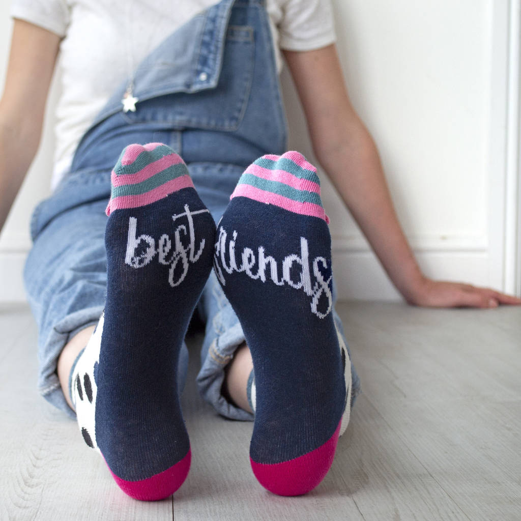 Best Friends Patterned Socks By Solesmith | notonthehighstreet.com