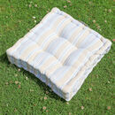Extra Large Vintage Stripe Garden Lawn Mattress Cushion By Dibor ...