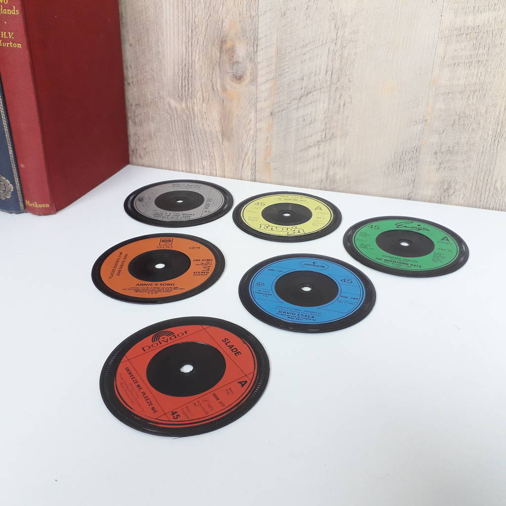 vinyl record coaster christmas tree decorations by vinyl village ...