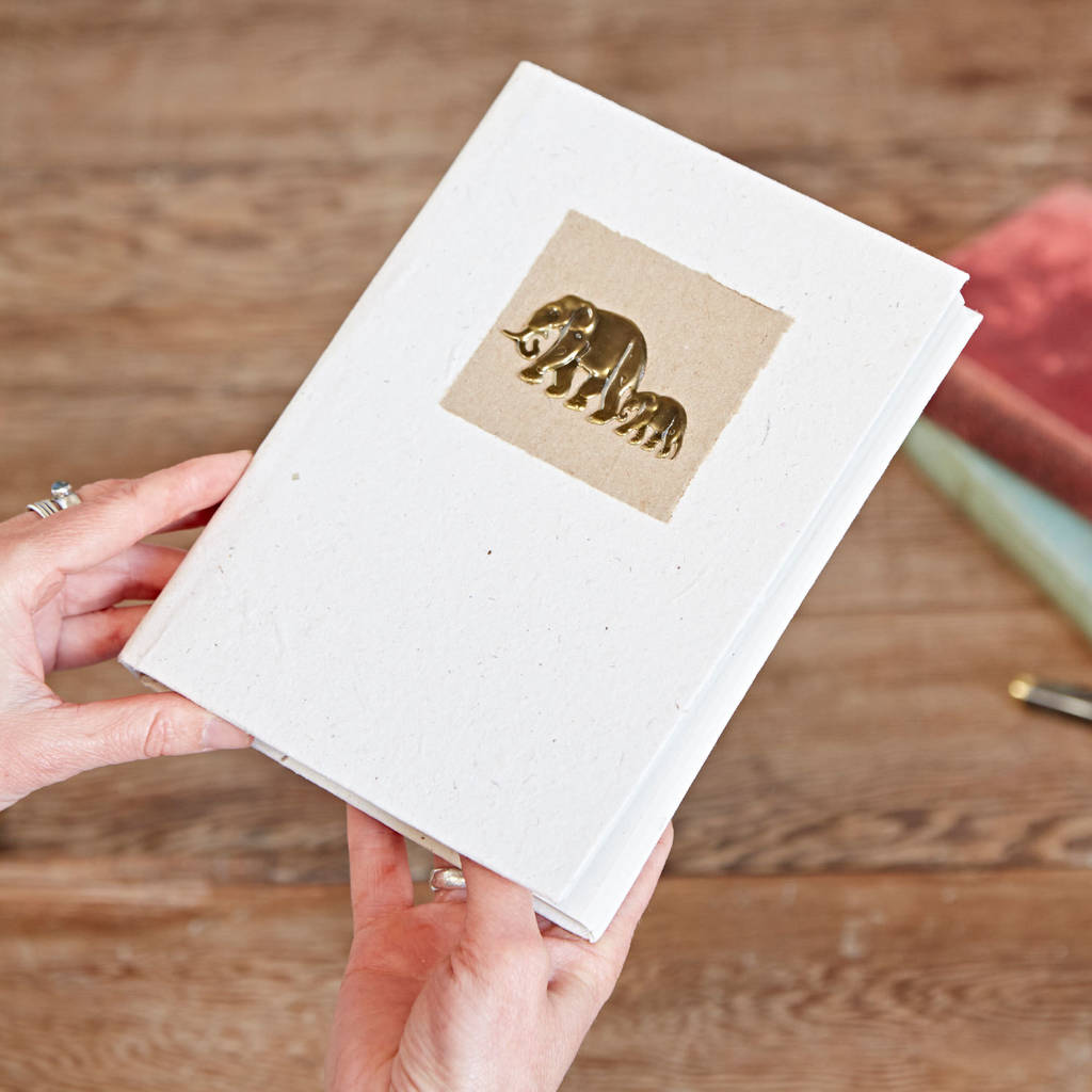 Handcrafted Elephant Dung Notebooks By Paper High | notonthehighstreet.com