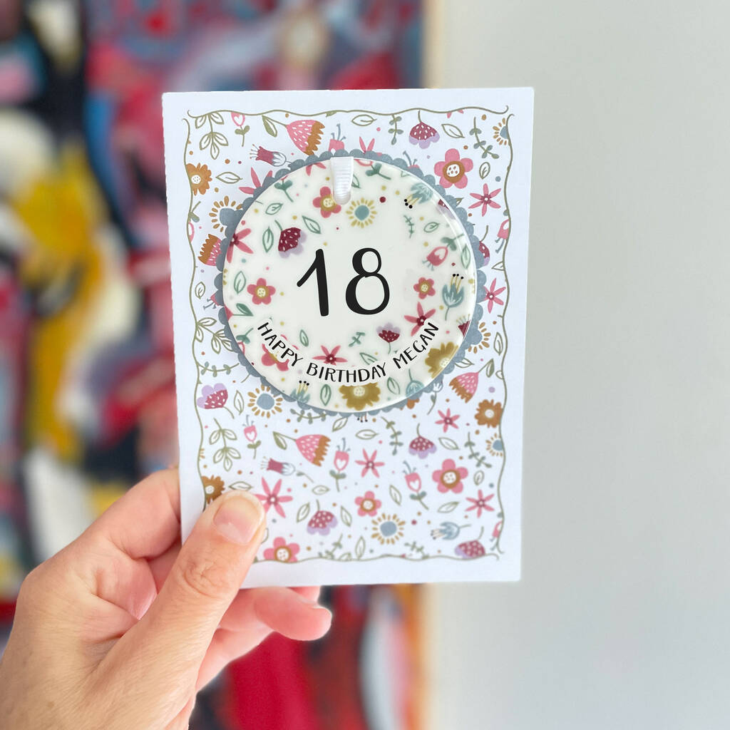 Custom Card With Removable Keepsake By Lunella