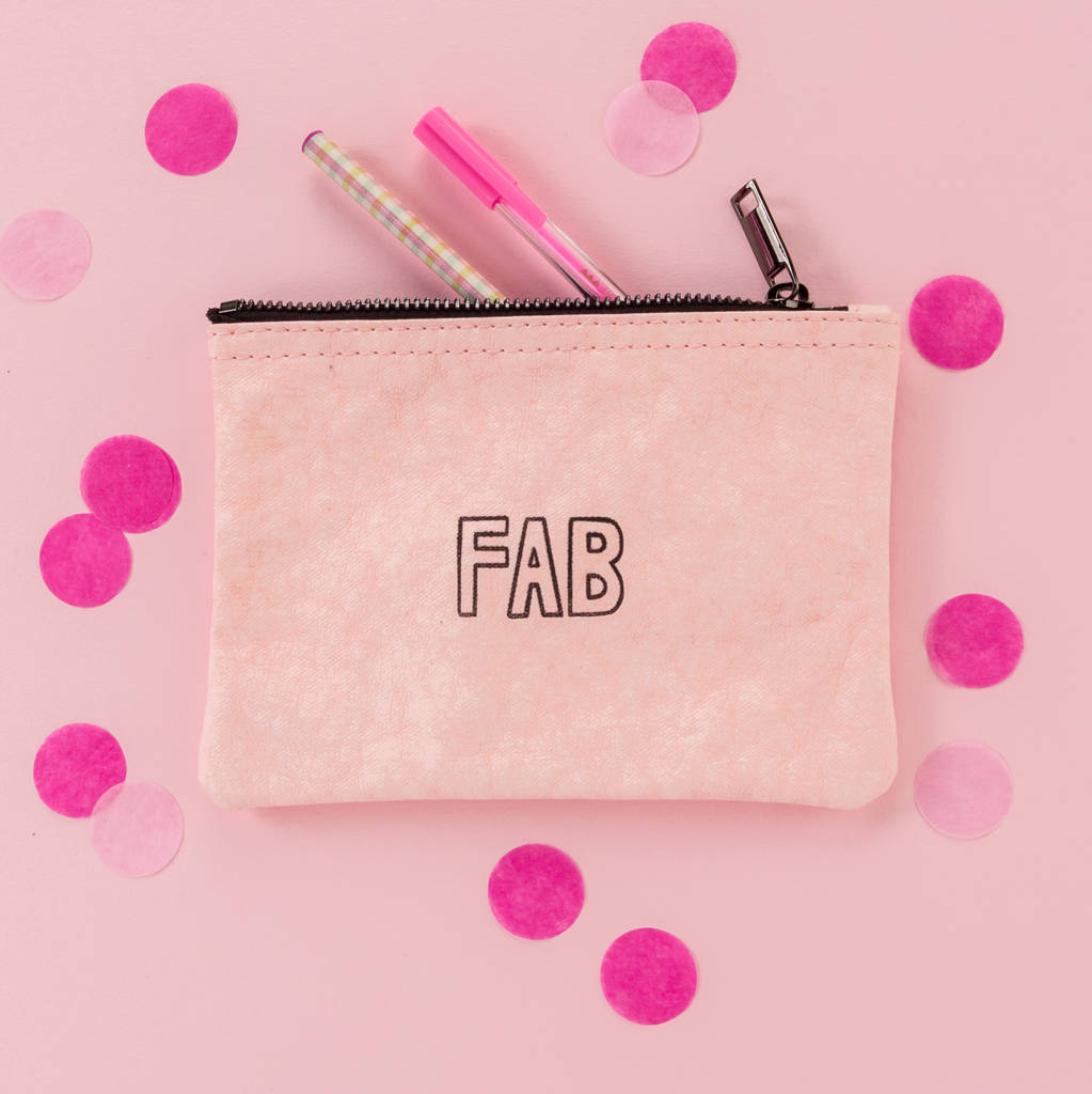 Fab Zipper Pouch Bag 40th Birthday Gift By Scissor Monkeys ...