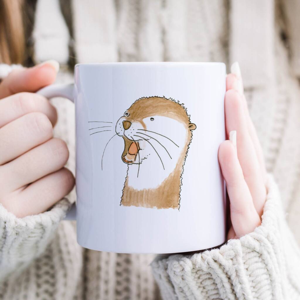 A White Otter Mug By Otterly Madness