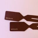 Personalised Couple Leather Luggage Tags By Holdall & Co ...