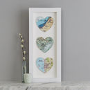 personalised map location heart birthday card by bombus ...