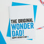 Wonder Dad Fathers Day Card By A is for Alphabet | notonthehighstreet.com