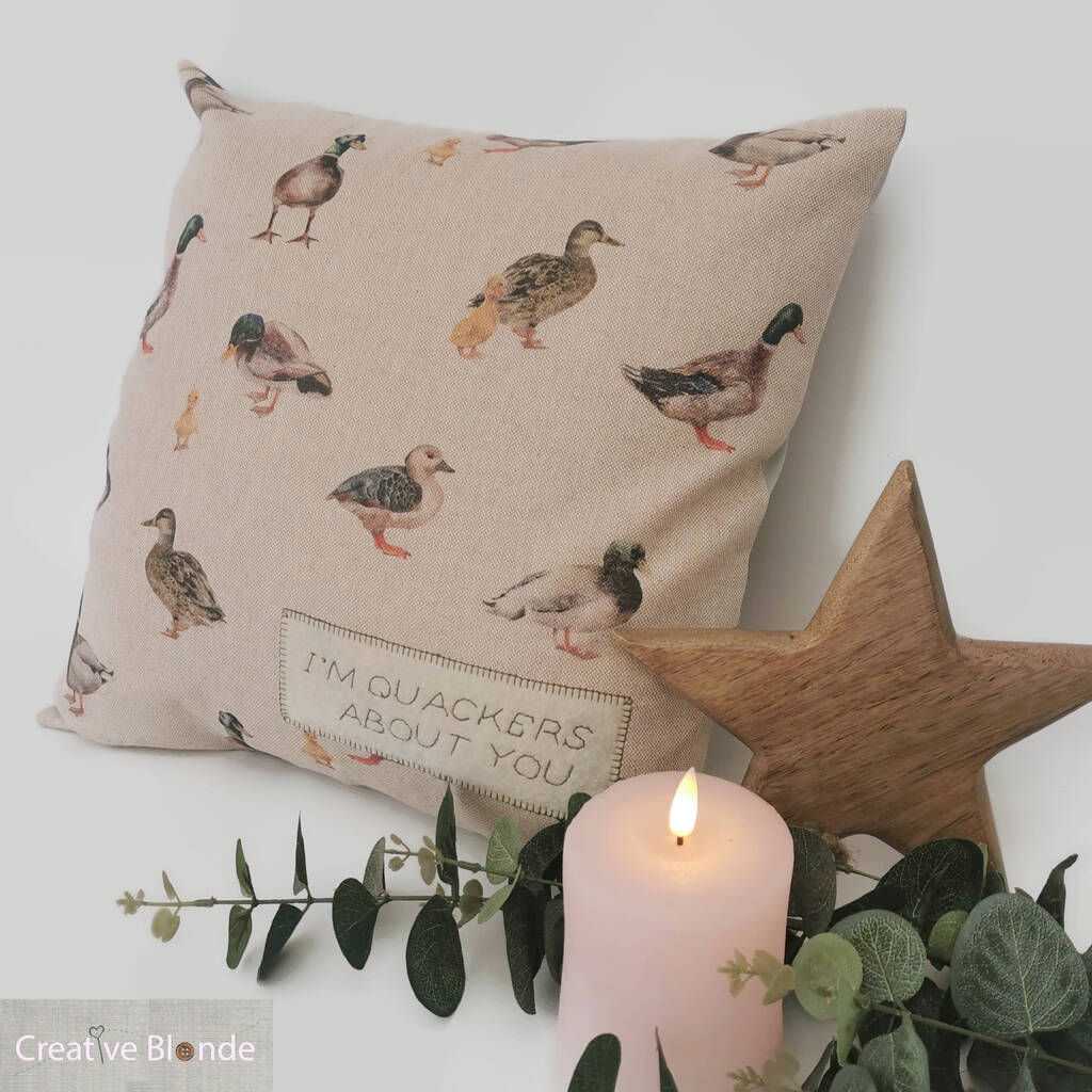 Country Cottage Style Cushion With Ducks By creativeblonde ...