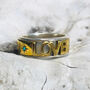 Love Rocks Turquoise Silver And Brass Spinning Ring By Charlotte's Web ...