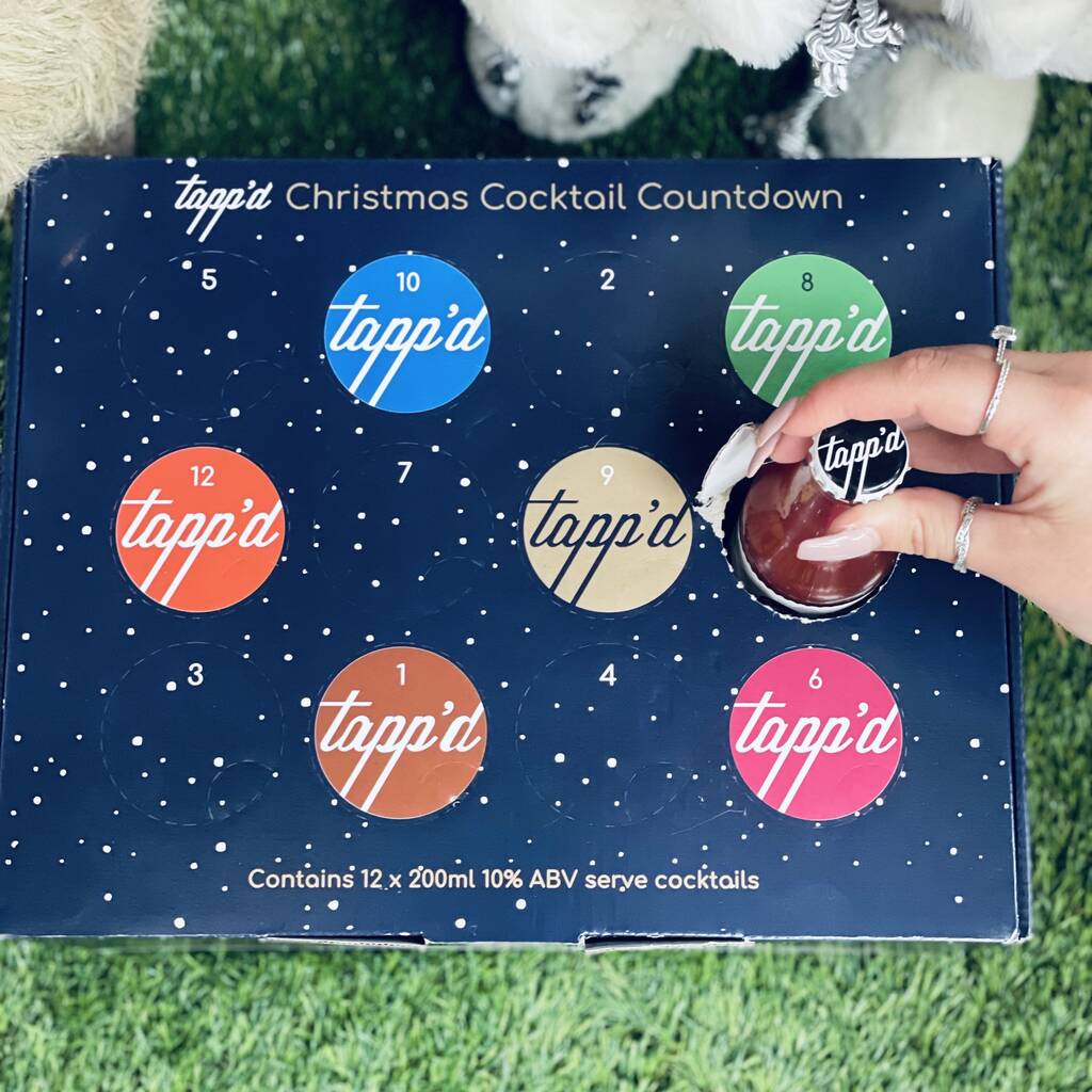Christmas Countdown Box By Tapp'd Cocktails | notonthehighstreet.com