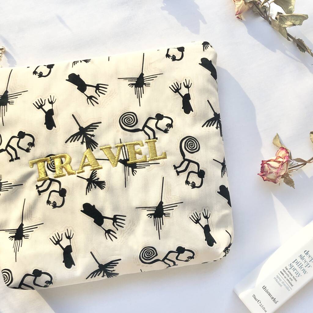 Personalised Pouch, Padded Pouch, Travel Pouch By Mustard Monday